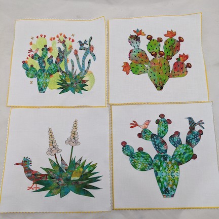 Fabric Panels - Cacti and Plants · Desert Bird Mercantile
